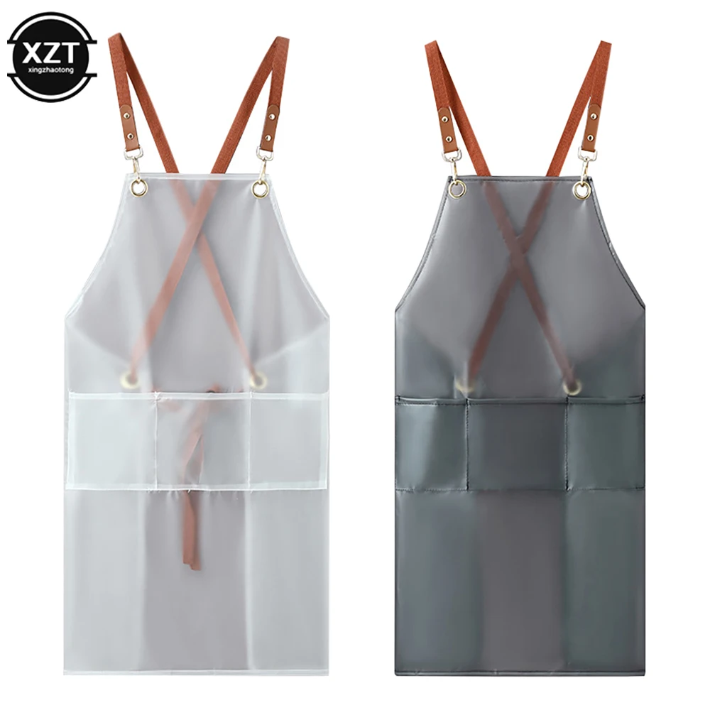 New-Simple-Apron-Waterproof-and-Oil-Resistant-Transparent-Fork-Strap ...