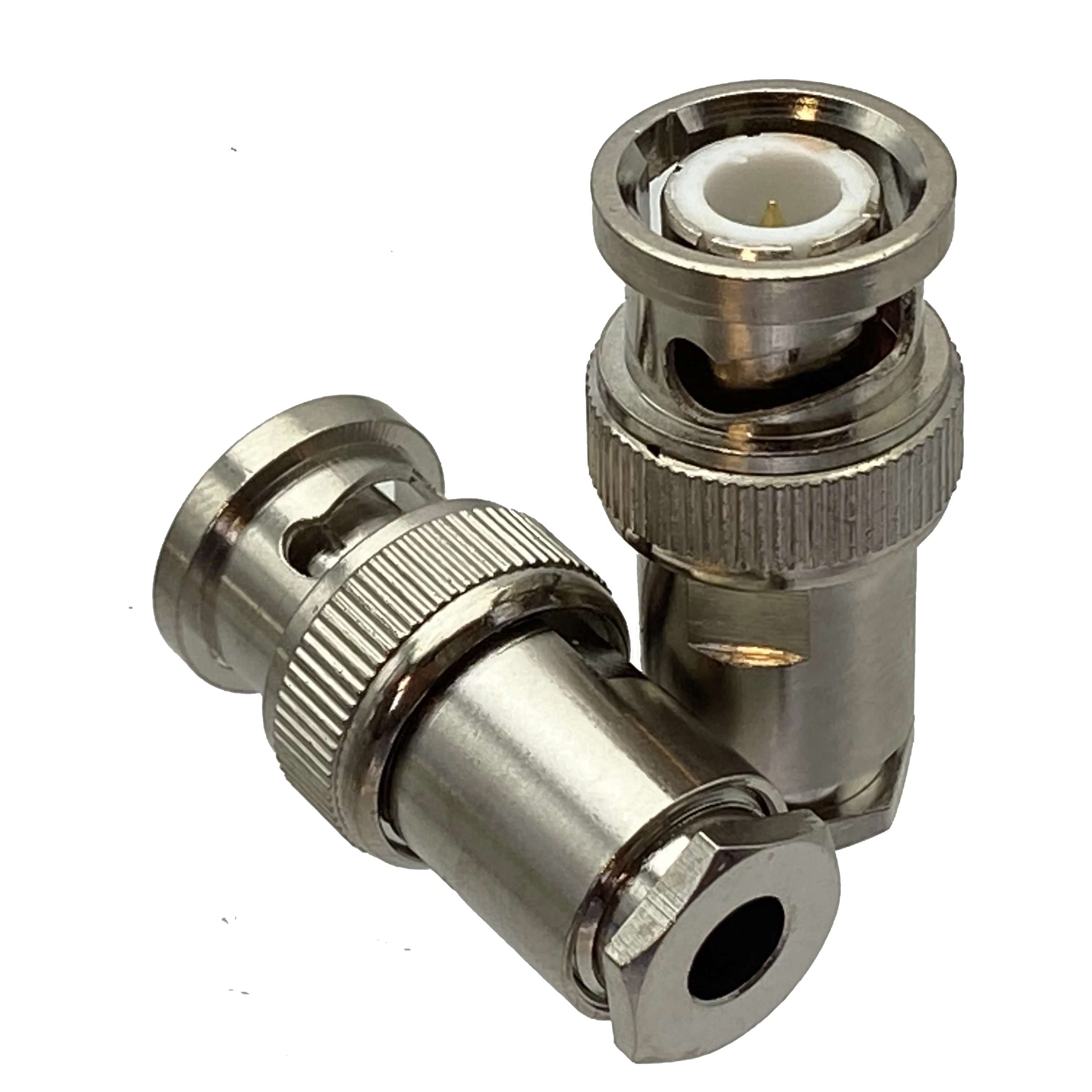 1Pcs BNC male plug clamp RG58 RG142 LMR195 RG400 Cable RF Coaxial ...