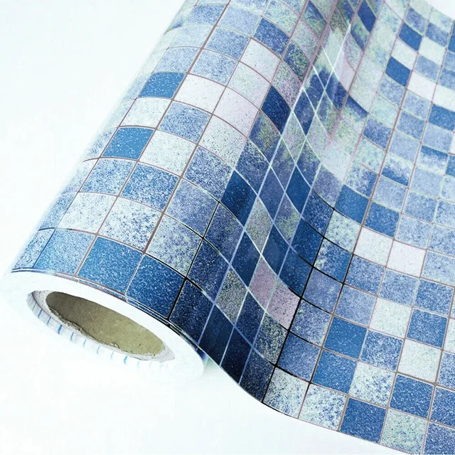 Kék Mozaik Önmagarasztó Háttérkép Héja És Bot Fürdőszoba Munkalap ...