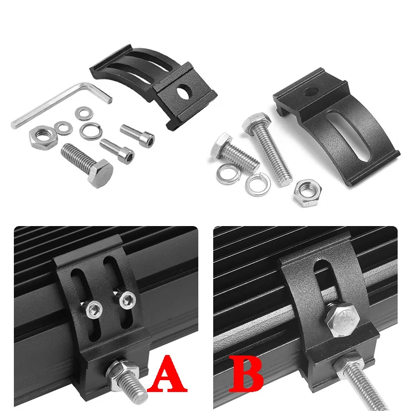 Universal LED Light Bar Bracket For Jeep Mount Brackets Mounting ...