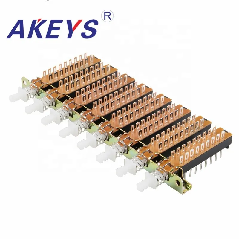 PBS-62H18-8-Piano-Key-Switch-8-Position-18-Pin-Interlocking-With ...