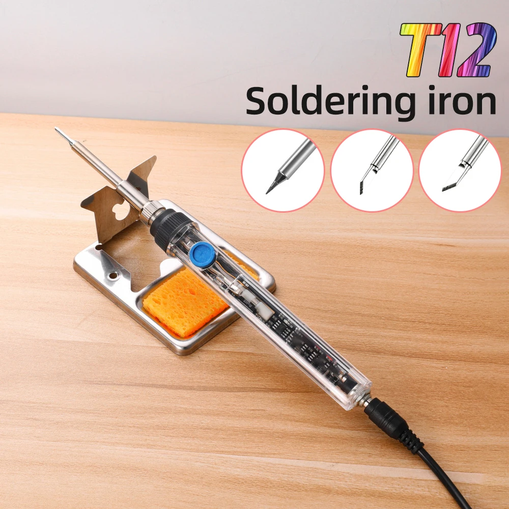 T12-Electric-Soldering-Iron-Kit-72W-Adjustable-Temperature-Portable ...