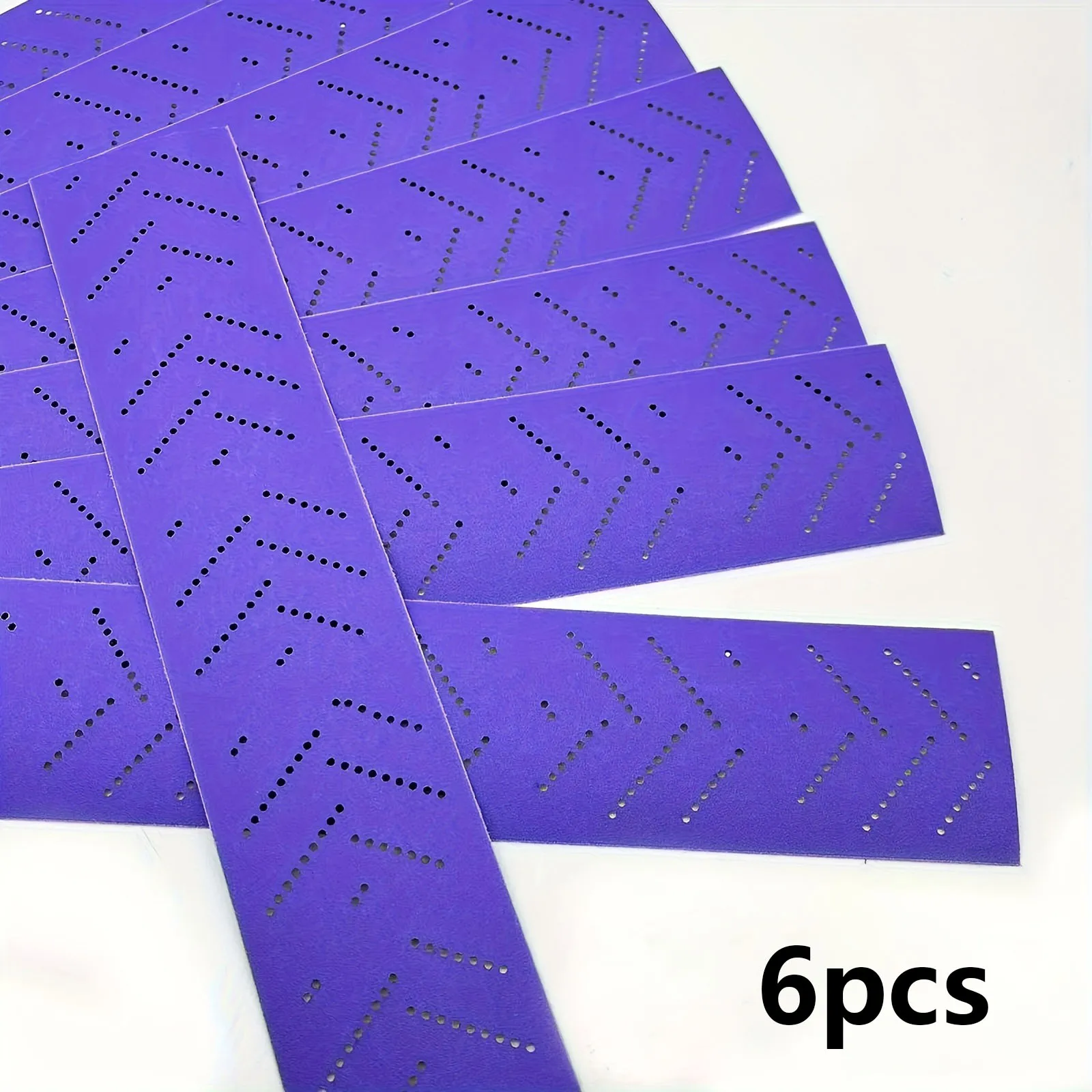 6 lengthened 70mm x 400mm purple ceramic sandpaper trays - coarse ...