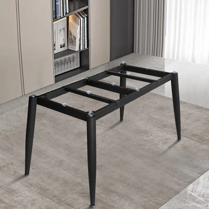 Simple-Rock-Slab-Dining-Table-Legs-Accessories-Office-Desk-Rack-Metal ...