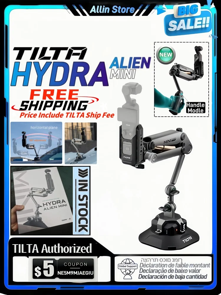 TILTA HDA-T15 Hydra Alien Mini Car Shock Absorbing Arm Car Shooting ...