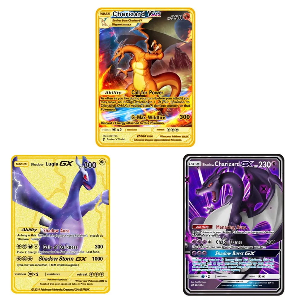 147820 Points High Charizard Mewtwo Gold Pokemon Metal, 48% OFF