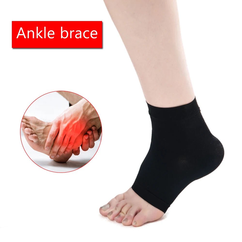 1 Pair Medical Compression Ankle Joint Fixation Brace Sports Sprain ...