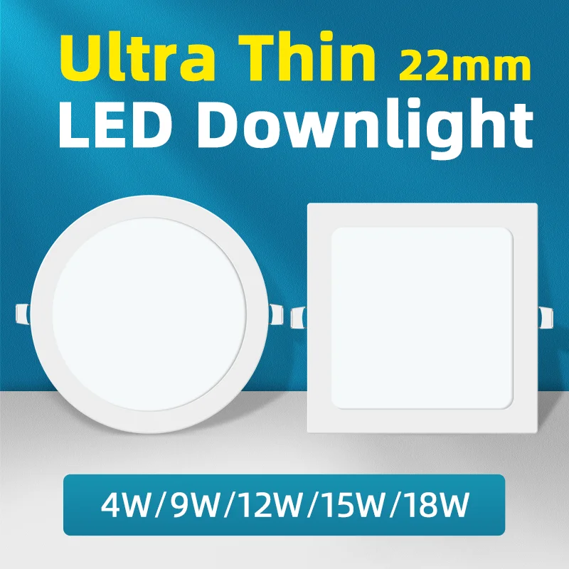 22mm-Ultra-Thin-Spot-Led-Recessed-Spotlight-4-9-15-18w-Aluminum-Alloy ...