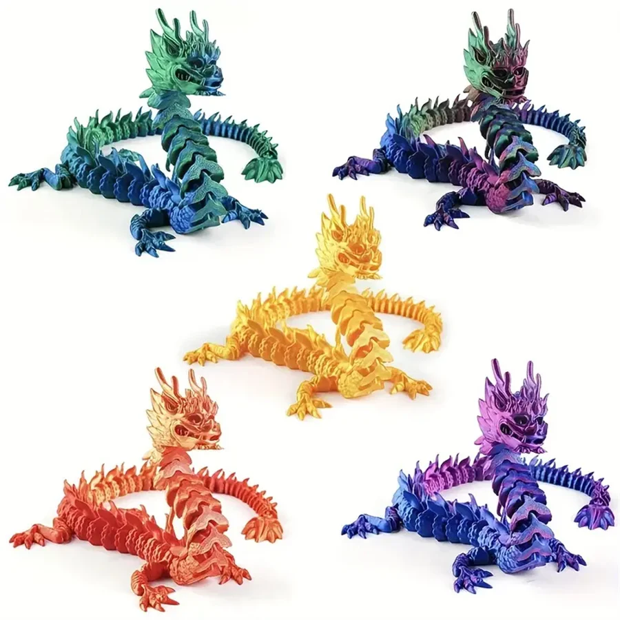 1pc-3D-Printed-Dragon-Standing-Dragon-Ornament-Joint-Movable-Creative ...