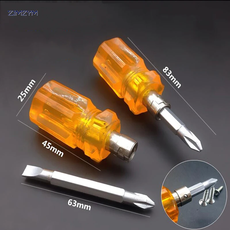 1Pcs-Mini-Dual-Purpose-Slotted-Phillips-Screwdriver-Magnetic ...