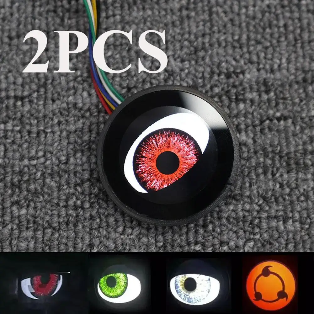 2PCS-Dynamic-Car-Headlights-Devil-Eye-LED-Eye-Light-Headlight-Assembly ...