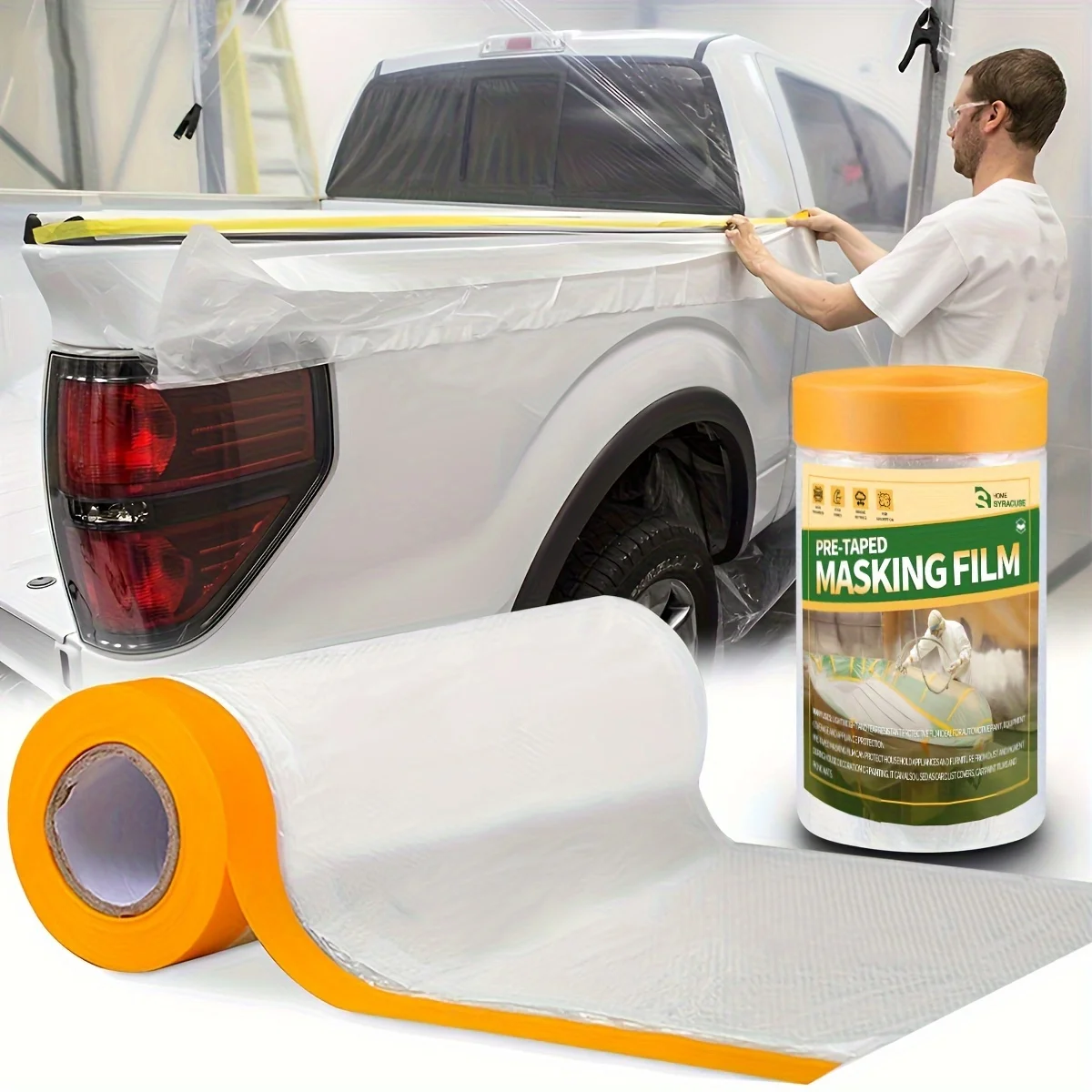 Pre-Taped-Masking-Film-for-Paint-Masking-Film-Automotive-Paint-Coverage ...