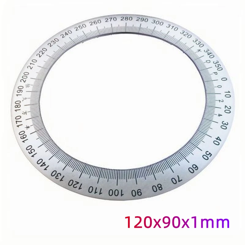 360 Degrees Dial Scale Identification Dial Degree Graduated Circle Disk ...