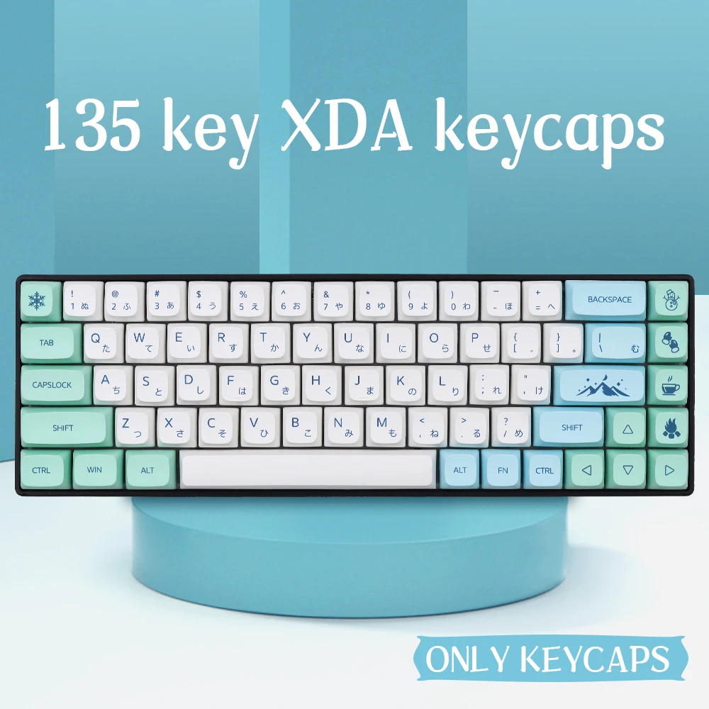 Nordic-AZERTY-Keycaps-PBT-Keycaps-QWERTZ-XDA-Profile-ISO-layout-Spanish ...