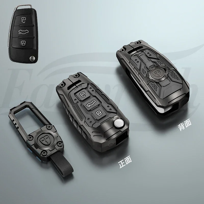 Car-Zinc-Alloy-Silicone-Key-Case-Cover-Holder-For-Audi-A5-A6-A7-A8-A4 ...