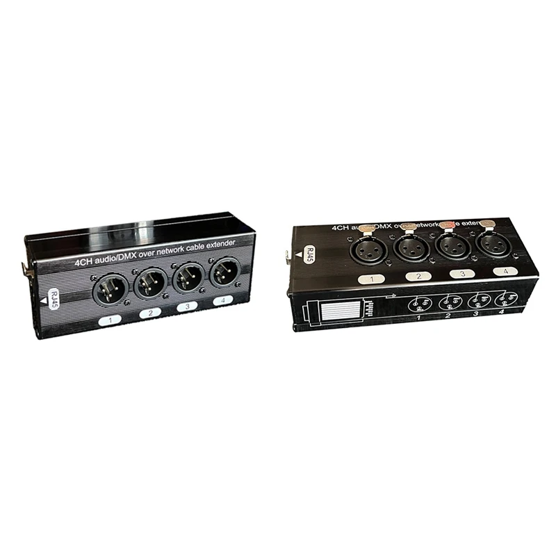 1Pc-4-Channel-3-Pin-XLR-Audio-And-DMX-Over-Network-Cable-Extender ...