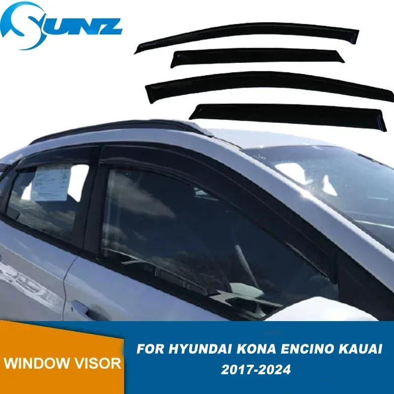 Side-Window-Deflector-For-Hyundai-Kona-Encino-Kauai-2017-2018-2019-2020 ...