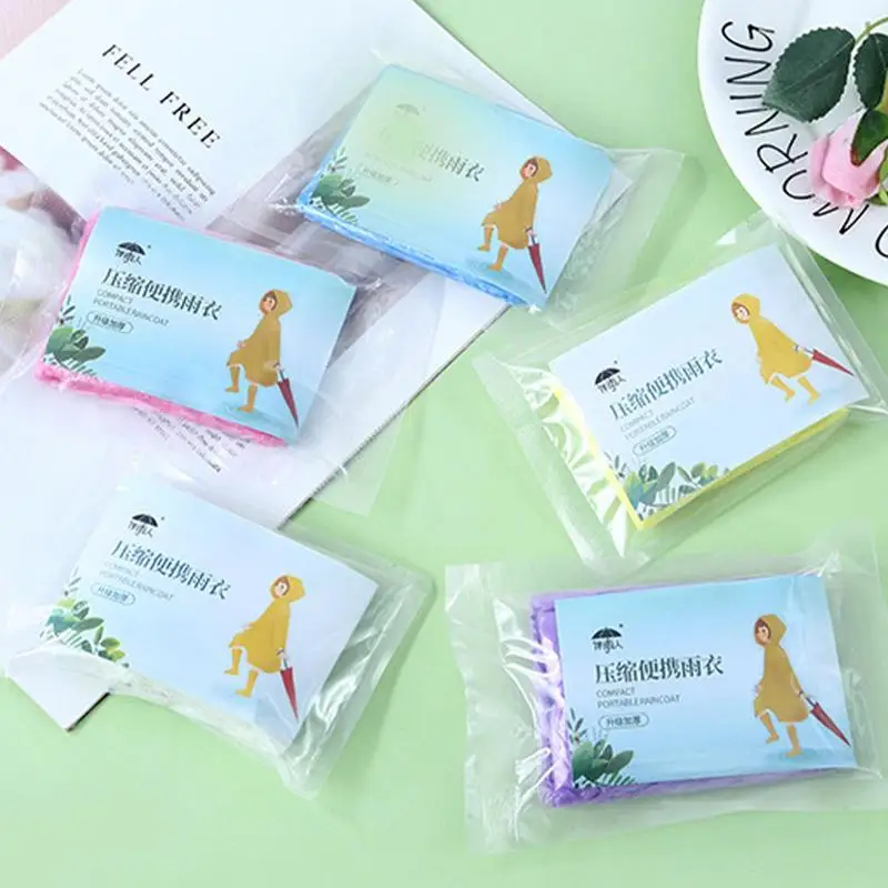 Portable-Raincoat-Vacuum-Packaging-Outdoor-Rainwear-Waterproof ...