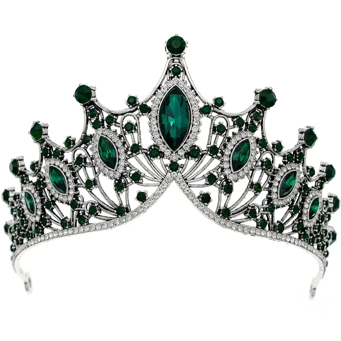 Casamento-Cabelo-Tiara-para-Noiva-Bridal-Crown-Rhinestone-Diadema-V-u-Tiaras-Noiva-Acess-rios ...