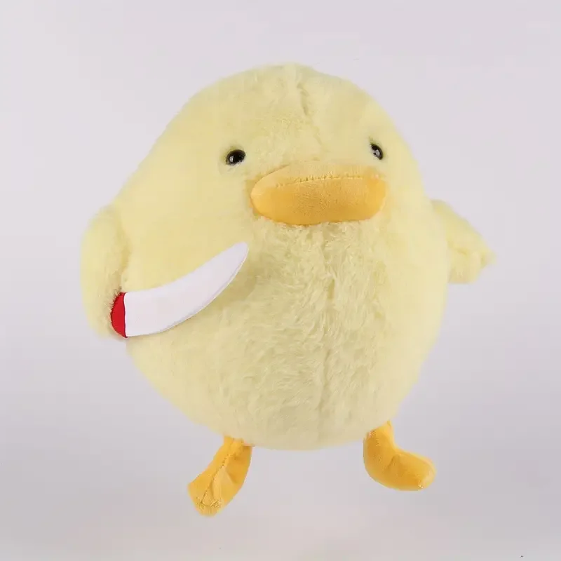 Pato-de-peluche-Kawaii-con-cuchillo-para-ni-os-y-beb-s-mu-ecos-de ...