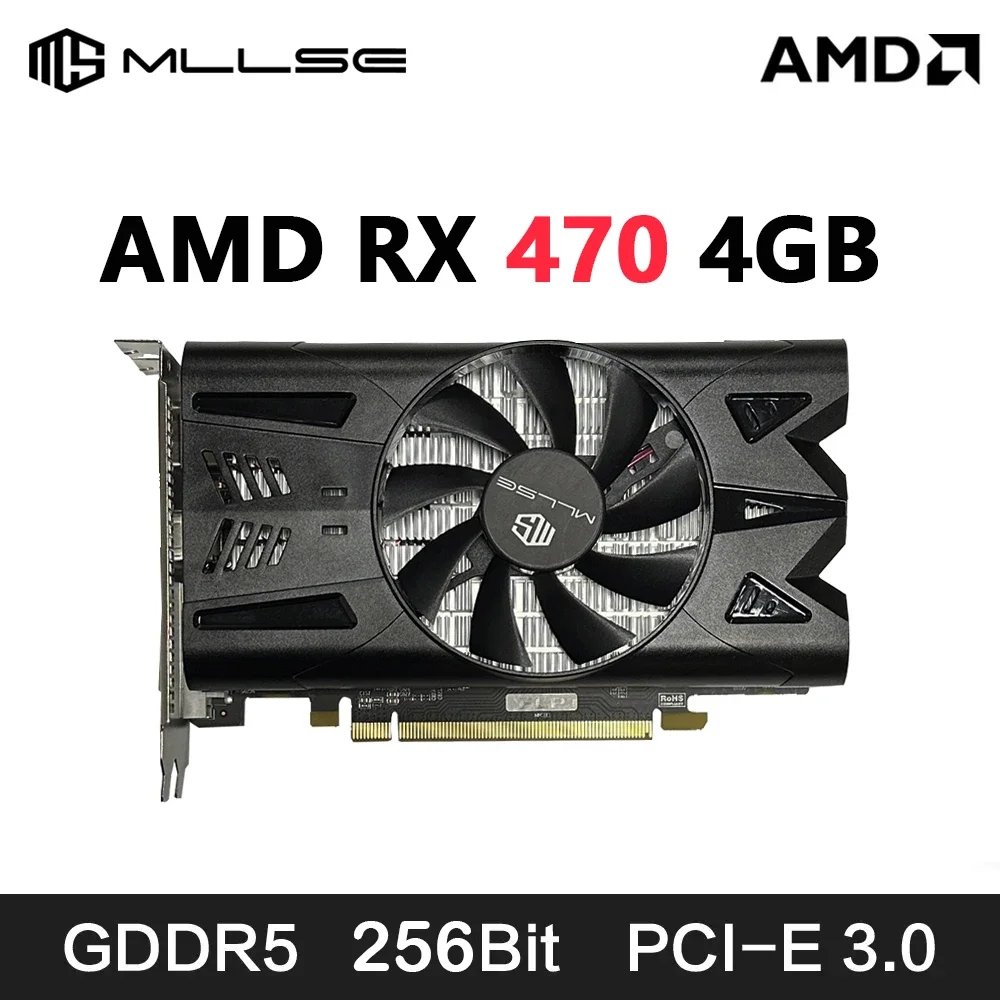 MLLSE-AMD-Radeon-Graphics-Cards-RX470-4GB-Placa-De-Video-GPU-256Bit ...