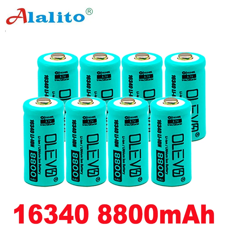 High-Capacity-8800mAh-Rechargeable-3-7V-Li-ion-16340-Batteries-CR123A ...