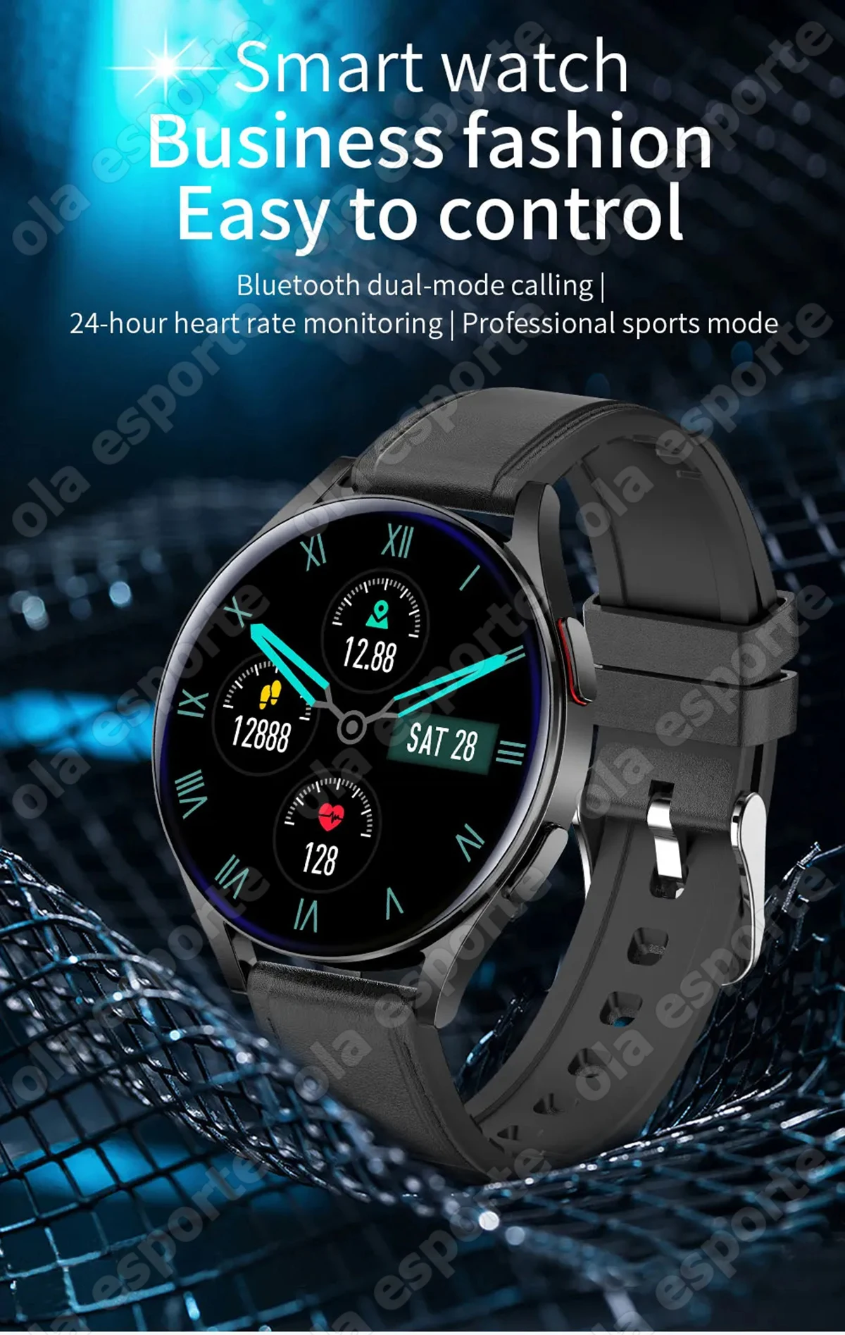 2024 New Bluetooth Call Smart Watch ECG Monitor AMOLED Always Display ...