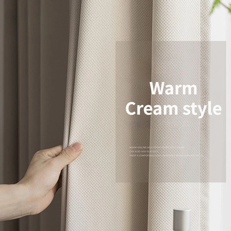 Morandi-Solid-Color-Drapes-Simple-Home-Living-Room-Sunscreen-Curtains ...