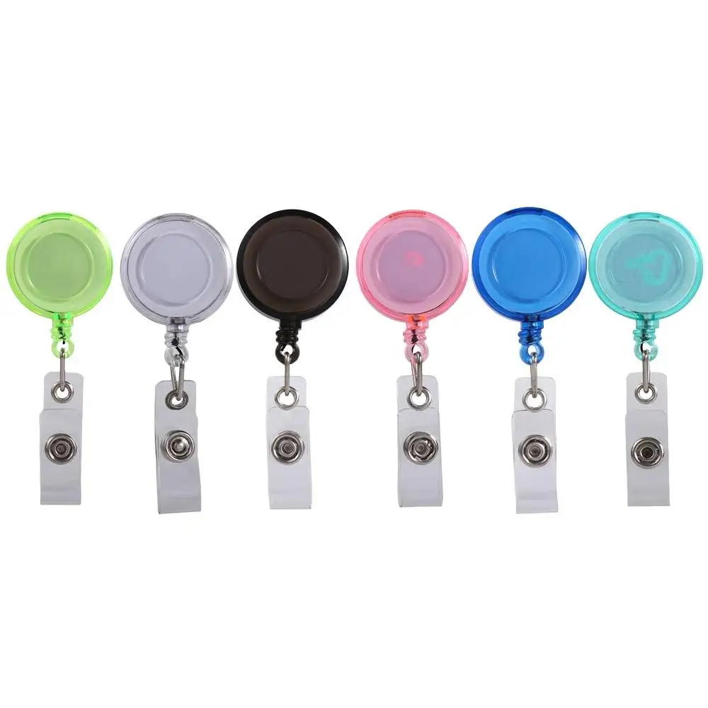Plastic-Retractable-Transparent-Badge-Holder-Elastic-Clip-Badge-Reel ...