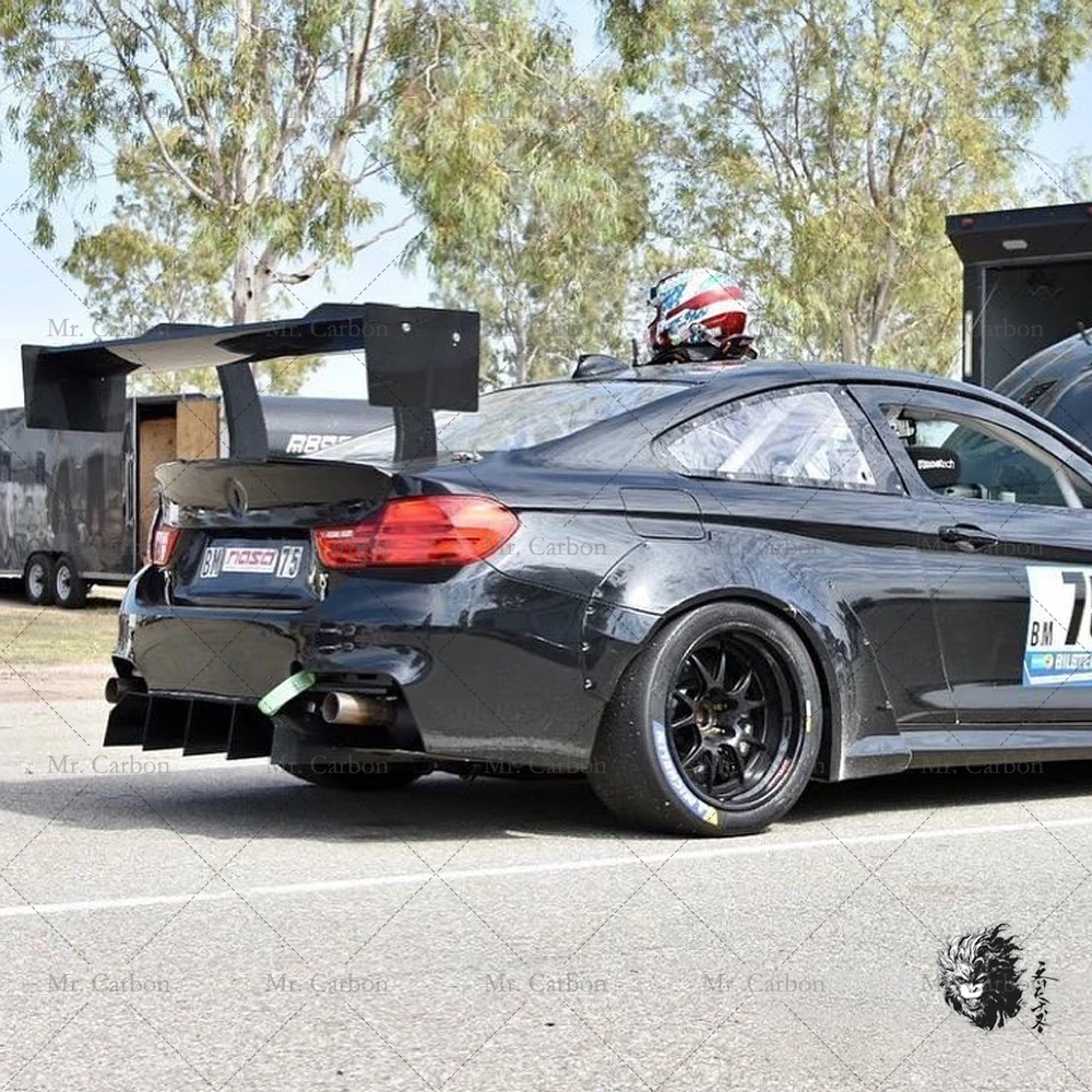 170cm Aero GT Wing for M2/M3 APR-Style GTC250 Goose Neck Carbon Fiber ...