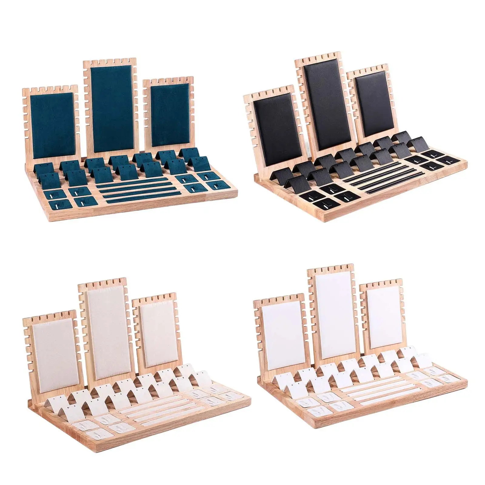 Sieraden-display-stand-bamboe-showcase-grote-capaciteit-opslag-sieraden ...