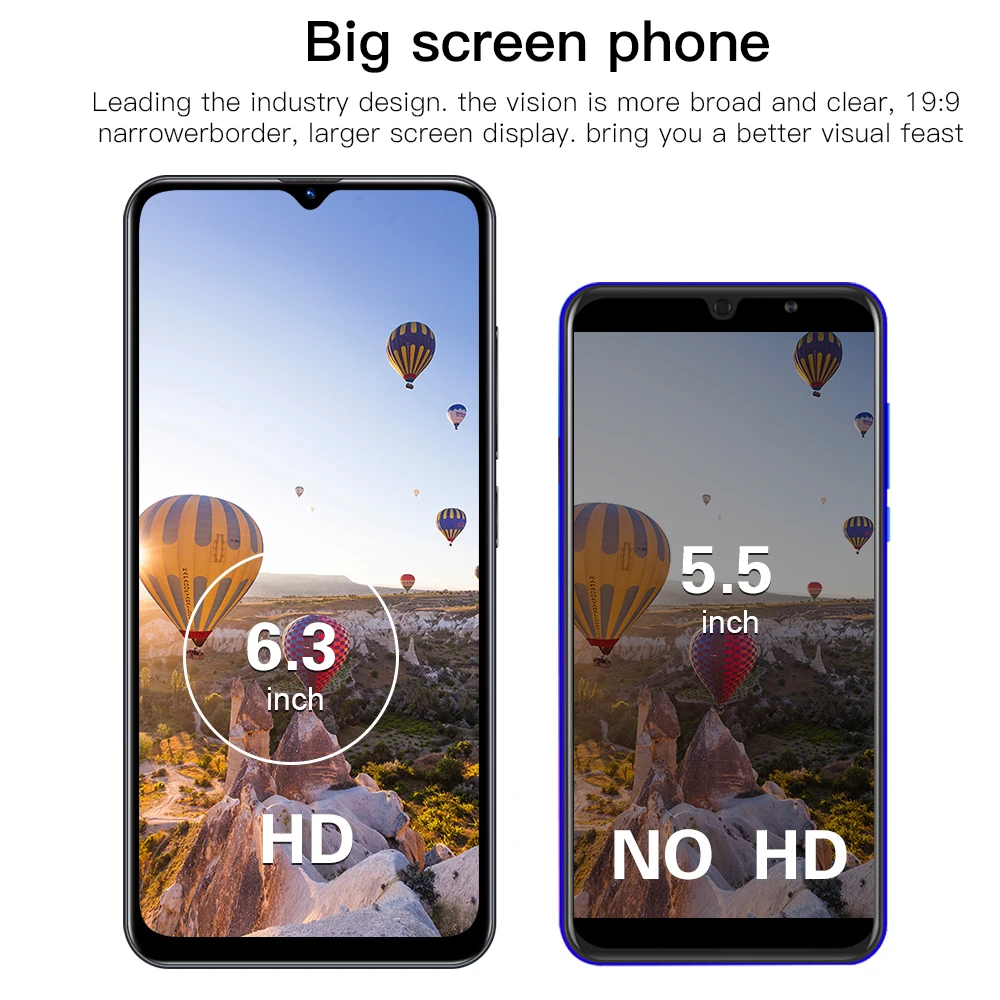 FUFFI S23+ Smartphone Android 6.3 inch 32GB ROM 3GB RAM 3000mAh Battrey ...