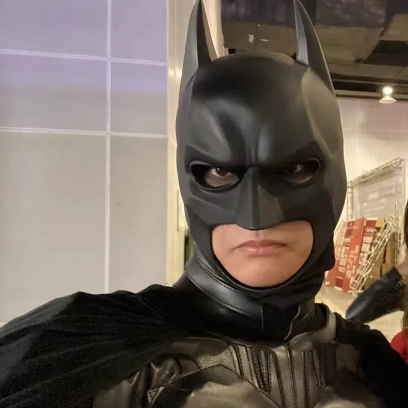 Bat Hero Costume Role playing Mask Bat 1:1 Restoration Full Helmet Soft ...