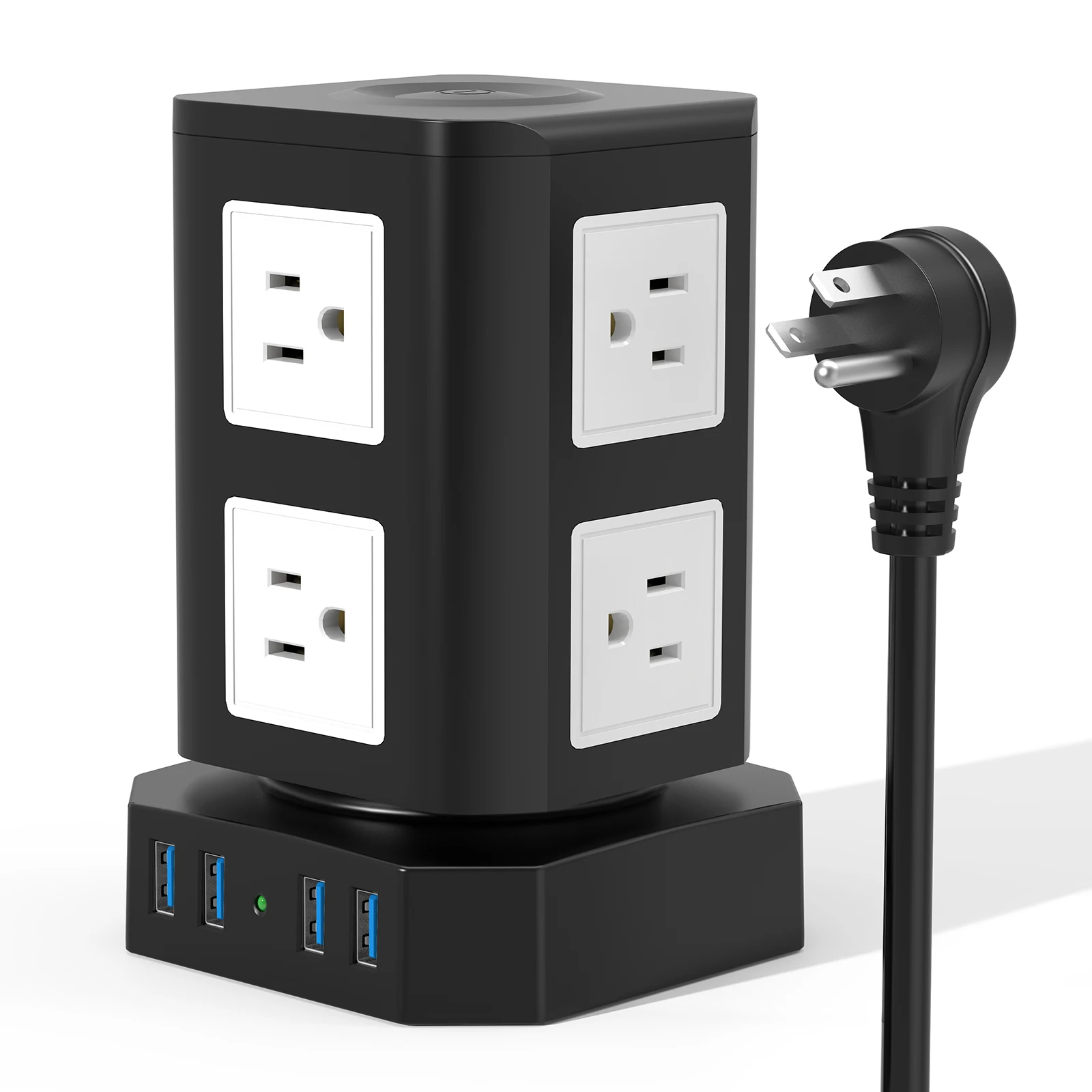 Surge-protector-with-USB-port-and-6FT-extension-cable-desktop-charging ...