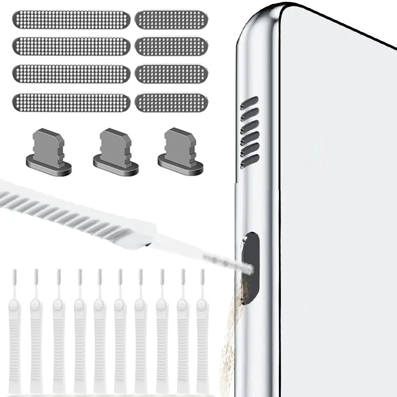 Dust Plug Mobile Dust Charging Port Cleaner Speaker Dust Cover Net for ...