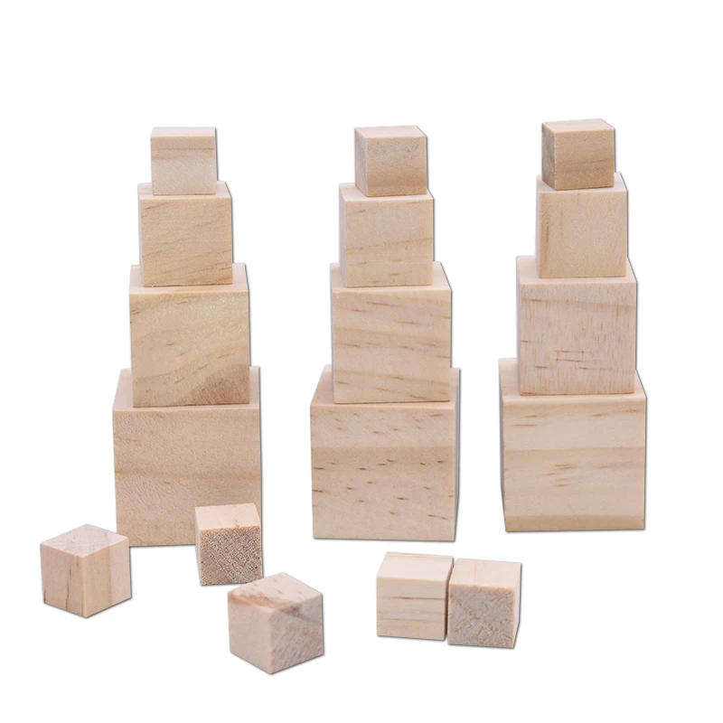 1-1-5-2-2-5cm-Unfinished-Blank-Mini-DIY-Wooden-Square-Blocks-Wood-Solid ...