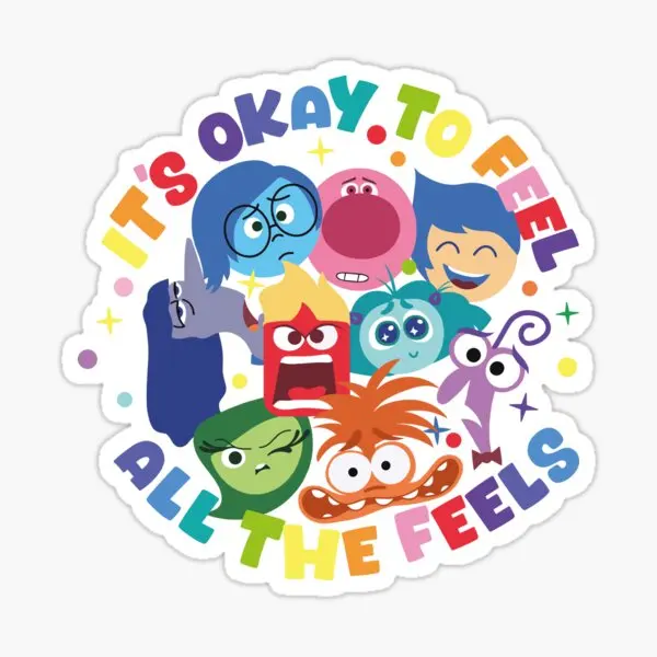 It Is Okay To Feel All The Feels 5PCS Stickers for Living Room Print ...