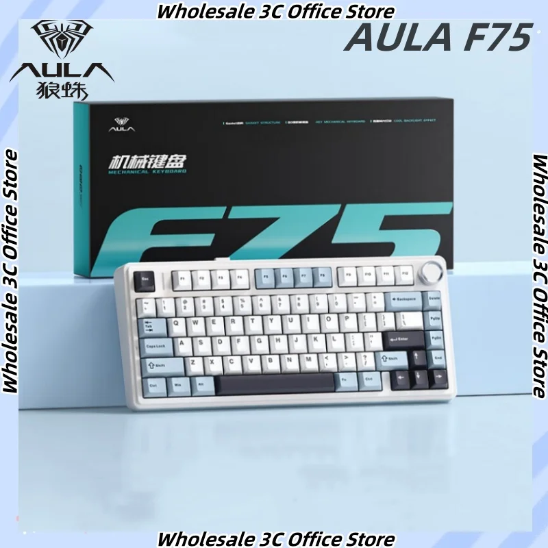 AULA-F75-Mechanical-Gamer-Keyboard-3-Mode-2-4G-USB-Bluetooth-Hot-Swap ...