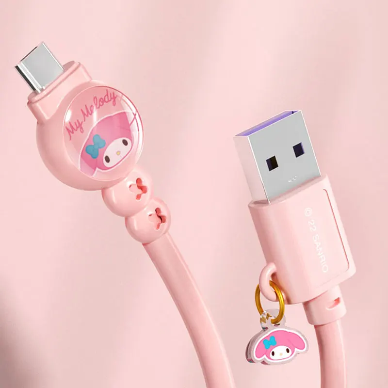 Ol-Kitty-Tipo-C-Cabo-De-Carregamento-R-pido-Sanrio-Kuromi-Cabo-USB ...
