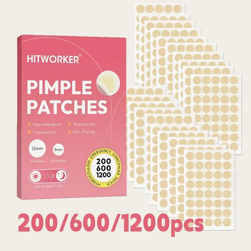 200/600/1200 Pcs Acne Patches | Alcohol-Free, Gentle & Non-Irritating ...