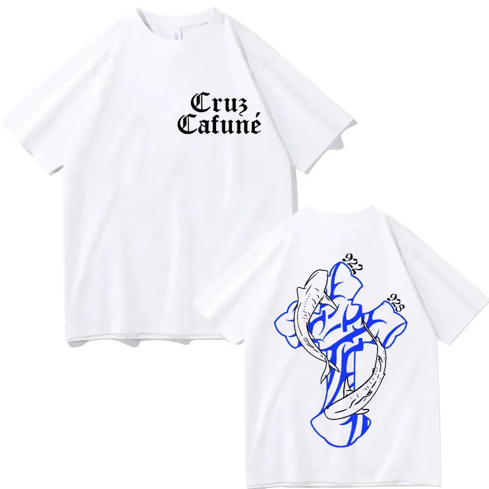 Camiseta con estampado de rapero Cruz Cafuné 922 928 para hombre y ...