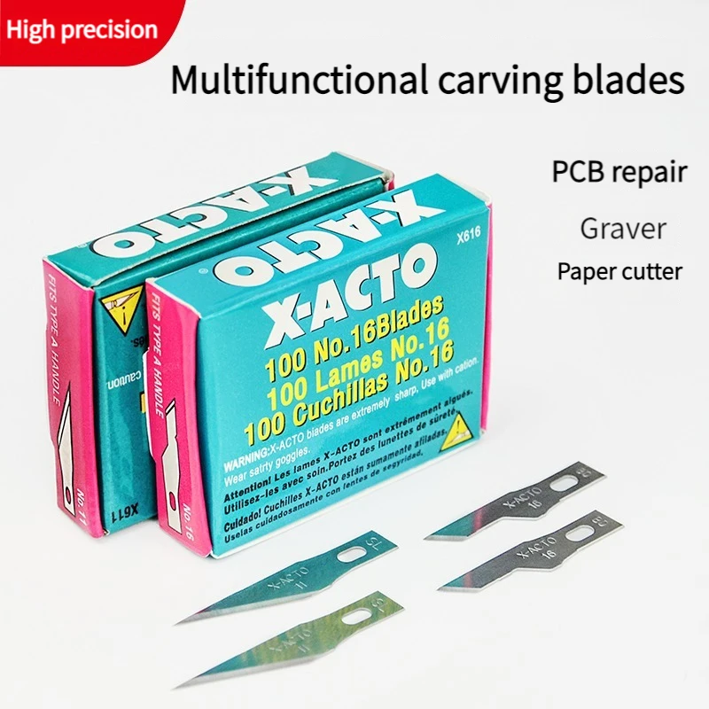 100-Blades-X-ACTO-Advanced-Engraving-Blade-11-16-Professional-Precision ...