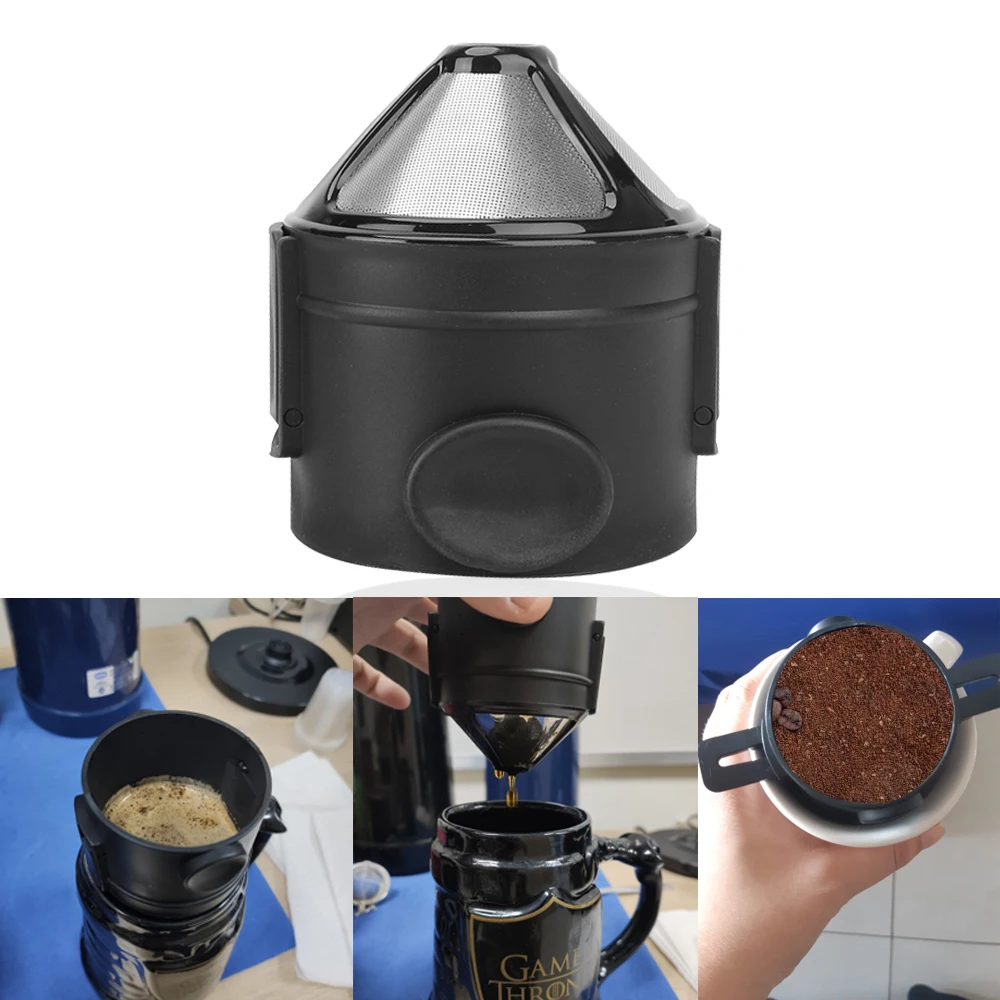 Paperless-Pour-Over-Coffee-Dripper-Foldable-Tea-Infuser-Stainless-Steel ...