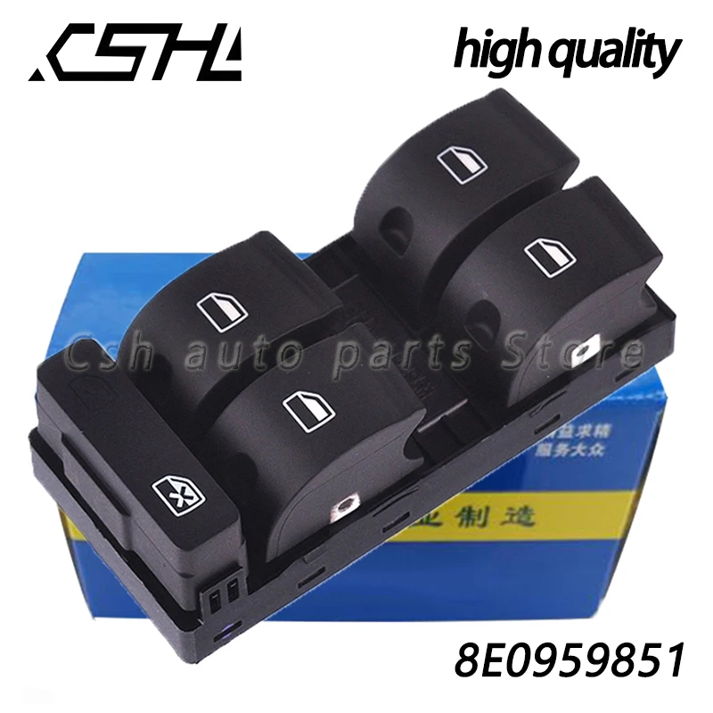 8E0959851-Car-Electric-Power-Master-Window-Switch-Button-For-AUDI-A4-B7 ...