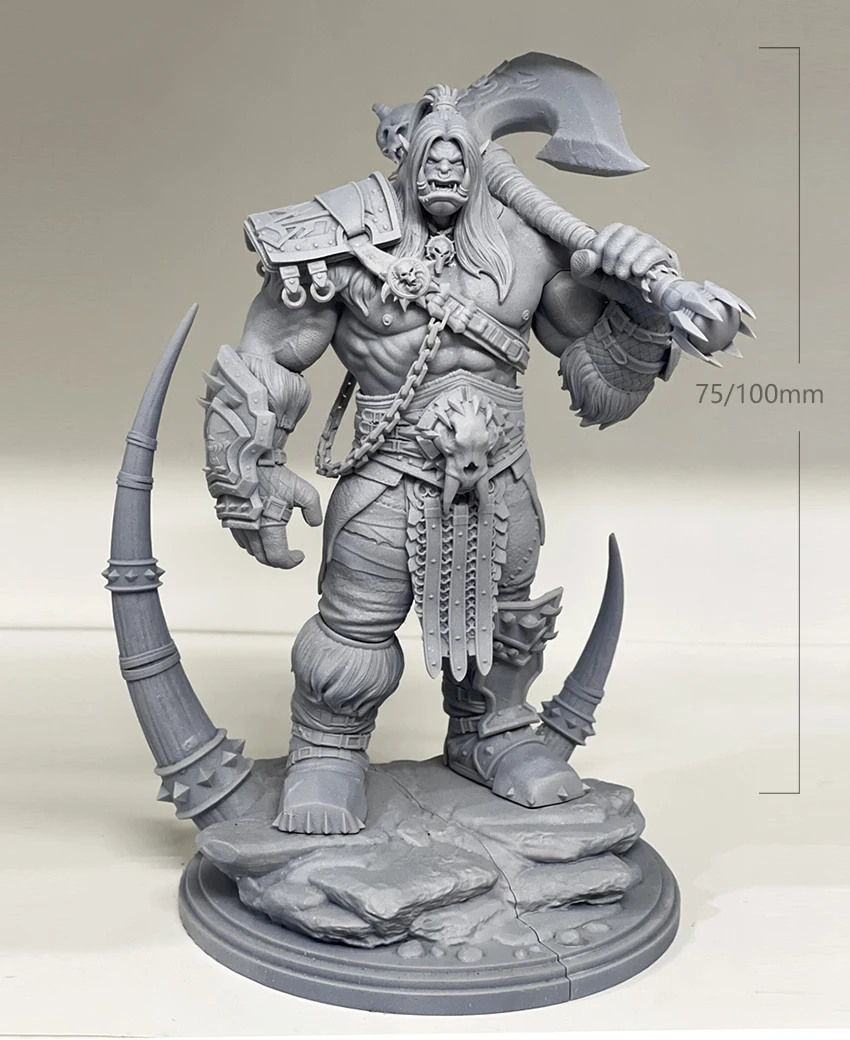 1/24 75mm 1/18 100mm Resin Model Kits Orcs Warrior Boss Unpainted ...