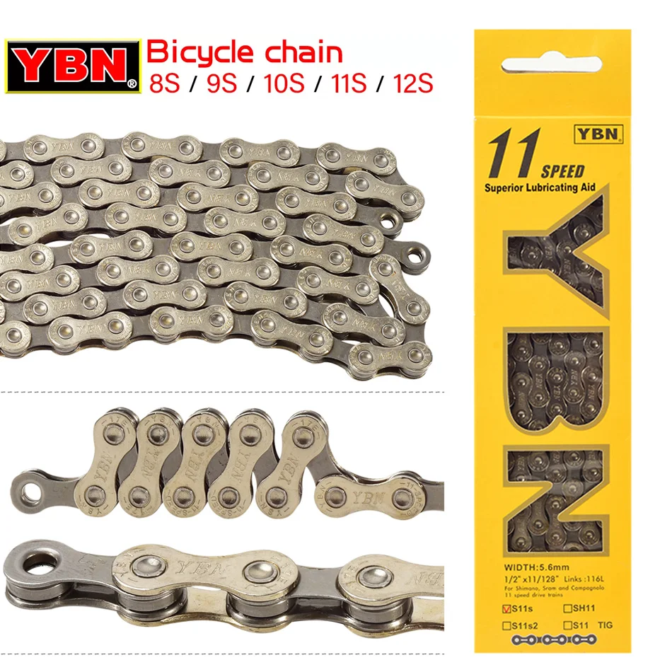 Ybn Bike Chain 8/9/10/11/12 Speed Mtb Road Bike Chain Compatible With ...