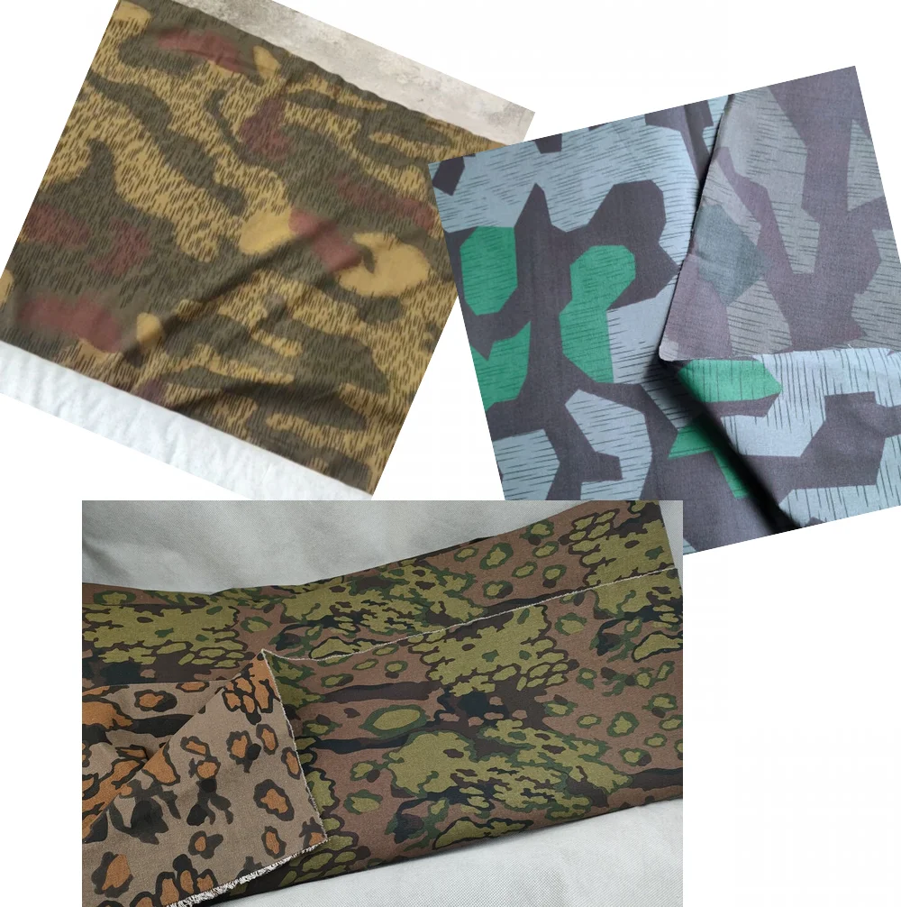 1.5-meter-wide WW2 German oak leaf camouflage/split camouflage double ...