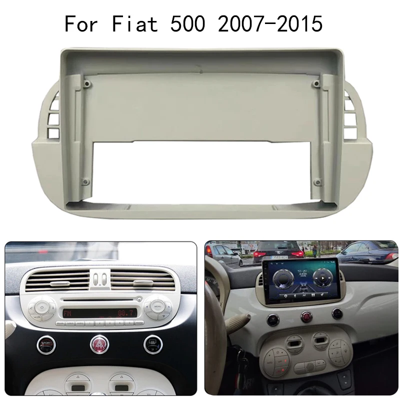9-Inch-Android-Car-Multimedia-Player-Frame-Kit-For-Fiat-500-2007-2015 ...