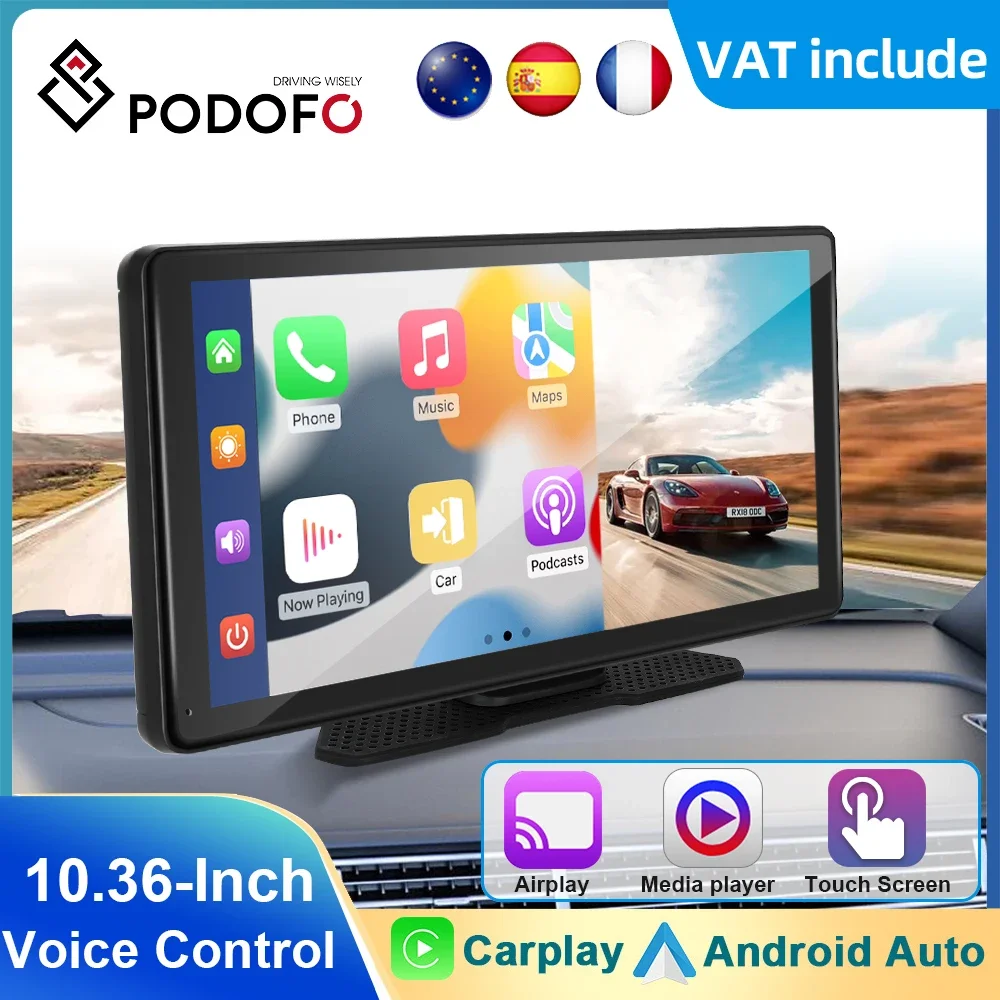 Podofo-REPRODUCTOR-inteligente-port-til-para-coche-dispositivo-con-Monitor-de-10-36-pulgadas ...