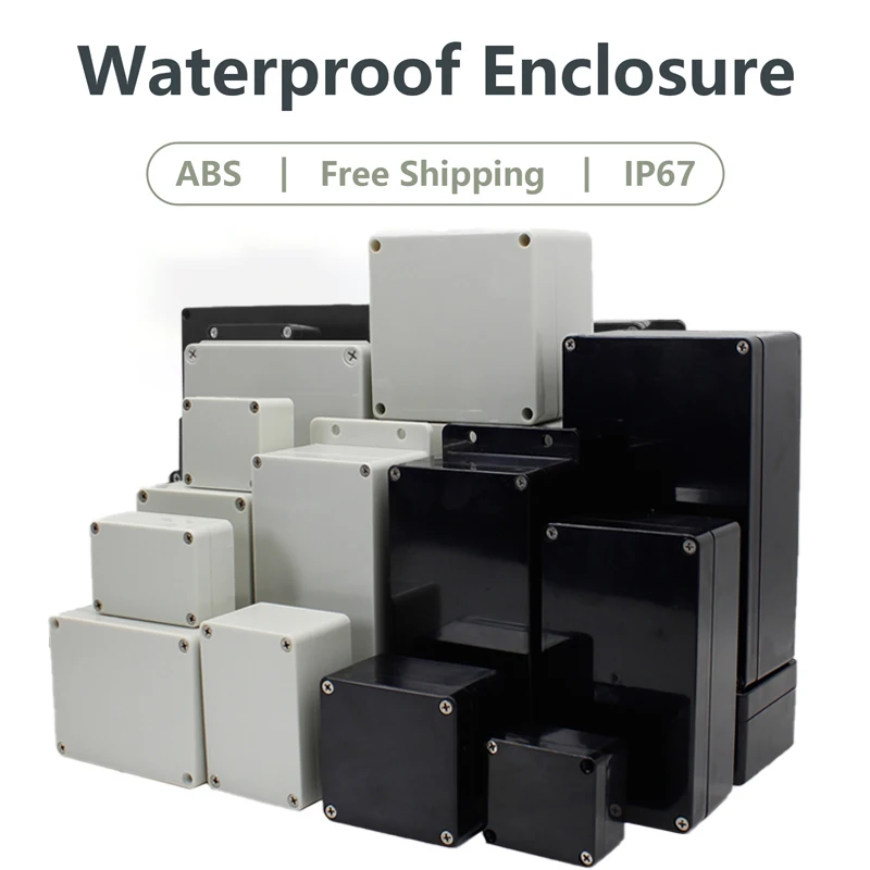 Black-and-white-outdoor-waterproof-box-Plastic-box-Electronic ...